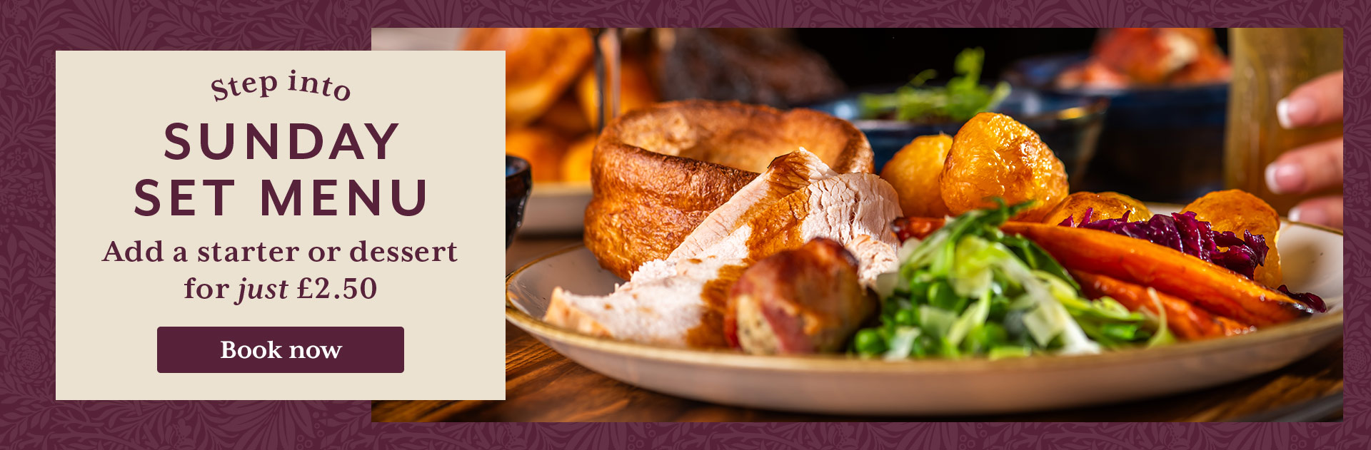 Sunday Menu at Fox & Hounds, Haywards Heath | Ember Inns