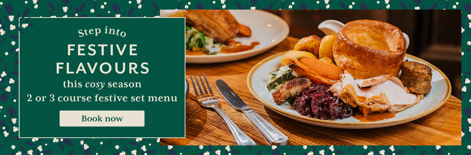 Christmas Set Menu 2026 | The Rayleigh Lodge
